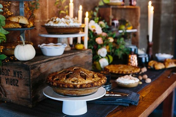 Thanksgiving pie table | Wedding & Party Ideas | 100 Layer Cake