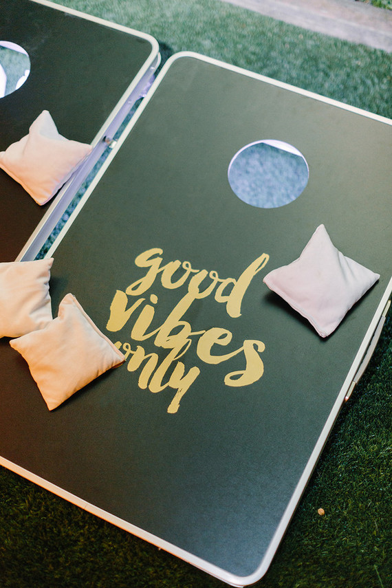 Custom corn hole | Wedding & Party Ideas | 100 Layer Cake