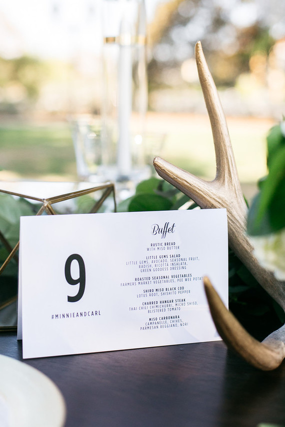 Modern table number | Wedding & Party Ideas | 100 Layer Cake