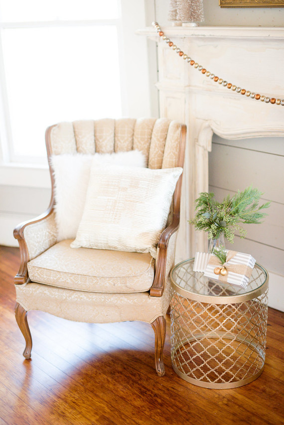 neutral christmas decor | Wedding & Party Ideas | 100 Layer Cake