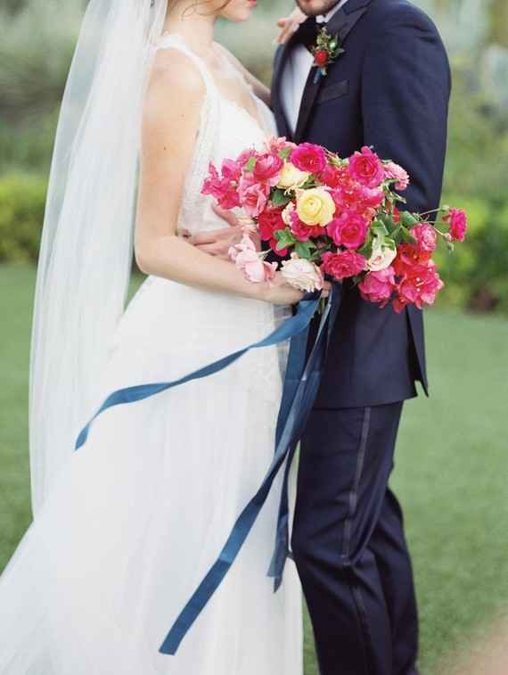 Red and navy bridal bouquet | Wedding & Party Ideas | 100 Layer Cake