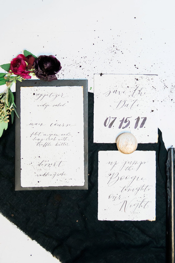 Black wedding invitations | Wedding & Party Ideas | 100 Layer Cake