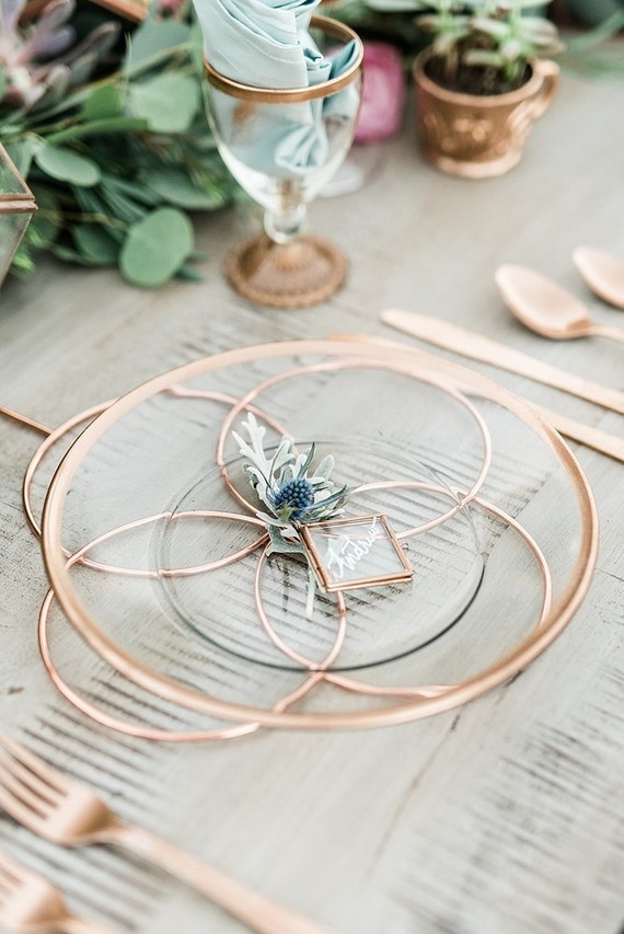 Copper place setting | Wedding & Party Ideas | 100 Layer Cake