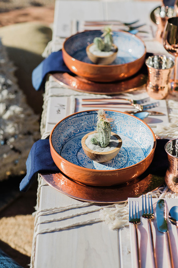 Copper place setting | Wedding & Party Ideas | 100 Layer Cake