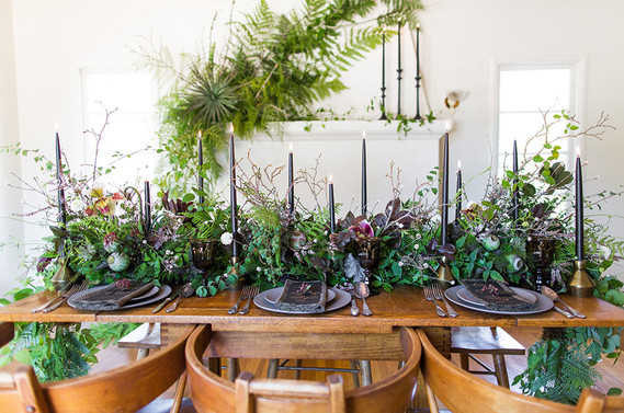 Foliage tablescape | Wedding & Party Ideas | 100 Layer Cake