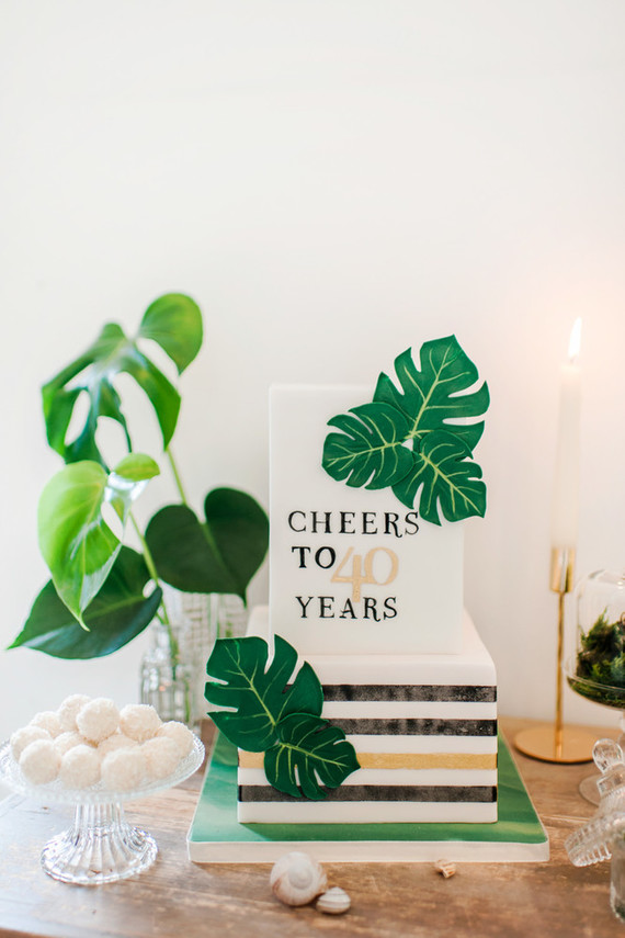 A botanical greenery 40th birthday party | Wedding & Party Ideas | 100 ...