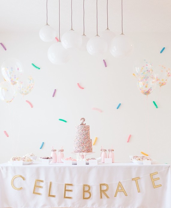 confetti girl's birthday party | Wedding & Party Ideas | 100 Layer Cake