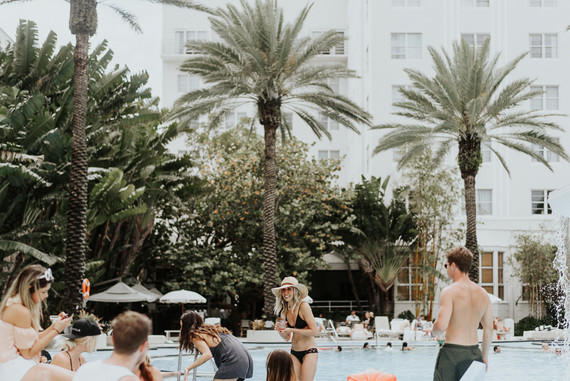 Pool party at The Raleigh in Miami | Wedding & Party Ideas | 100 Layer Cake