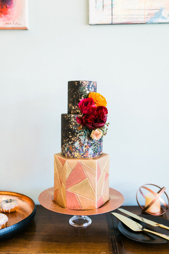 Geometric wedding cake | Wedding & Party Ideas | 100 Layer Cake