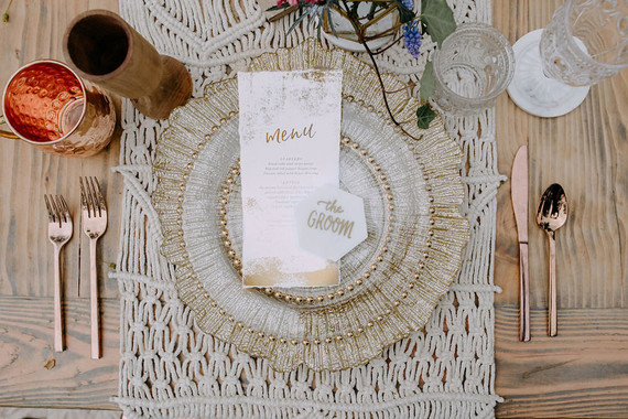 Bohemian place setting | Wedding & Party Ideas | 100 Layer Cake
