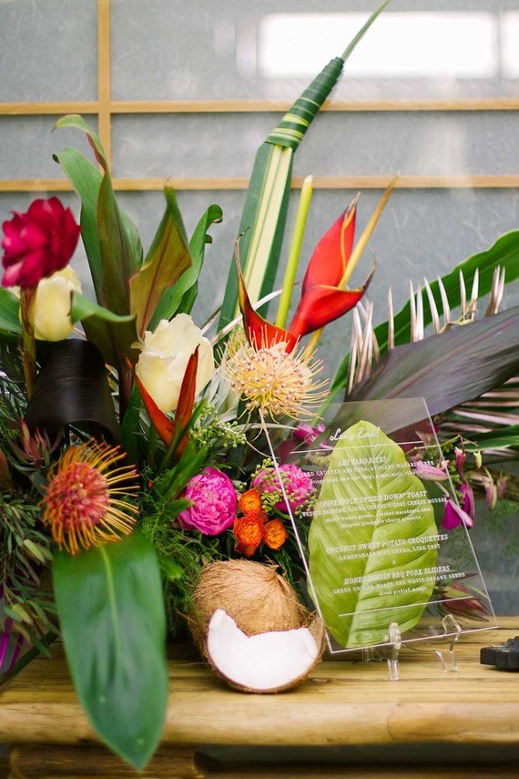 Tiki inspired bridal shower | Wedding & Party Ideas | 100 Layer Cake