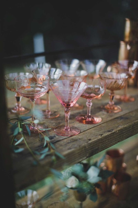 Pink glassware | Wedding & Party Ideas | 100 Layer Cake