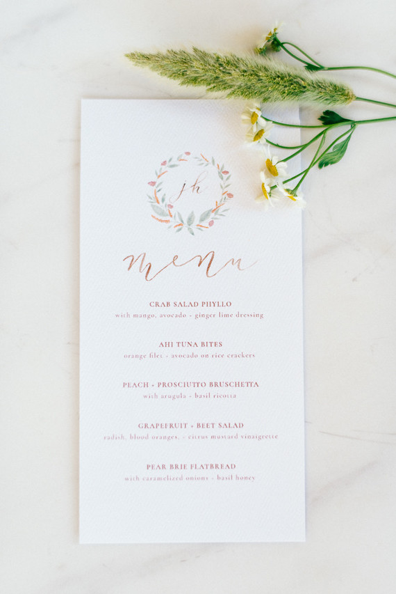 Bridal brunch menu | Wedding & Party Ideas | 100 Layer Cake