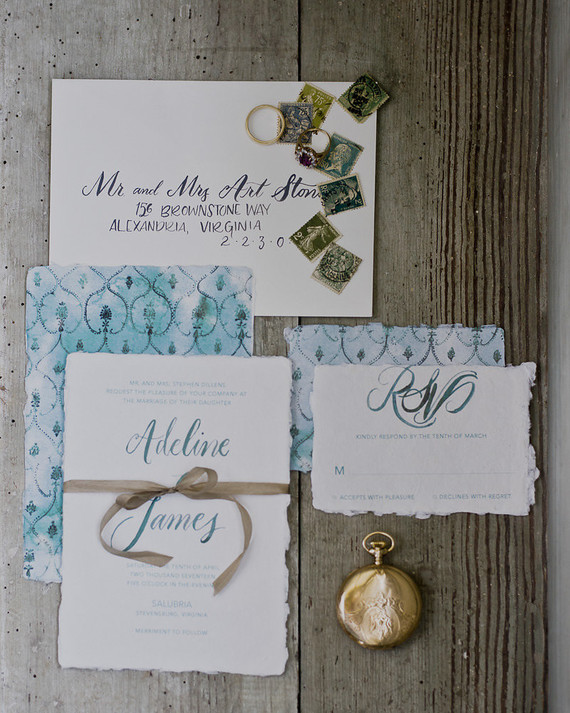 blue wedding invitations | Wedding & Party Ideas | 100 Layer Cake