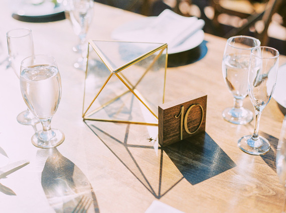 Brass table number | Wedding & Party Ideas | 100 Layer Cake