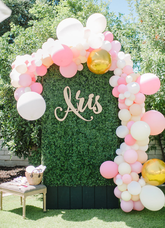 Pink balloon arch for parties | Wedding & Party Ideas | 100 Layer Cake