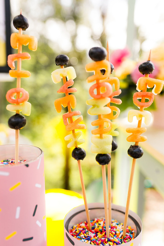 fruit sticks with names | Wedding & Party Ideas | 100 Layer Cake