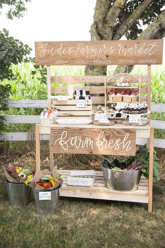 Farmer's market 1st birthday party | Wedding & Party Ideas | 100 Layer Cake