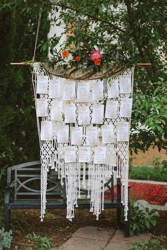 macrame seating chart | Wedding & Party Ideas | 100 Layer Cake