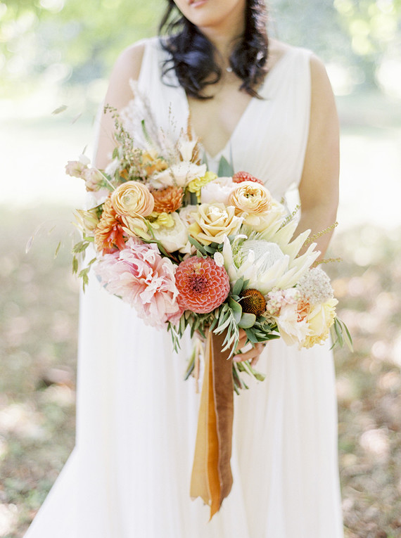 elegant pastel fall wedding at Tyler Arboretum in Philadelphia ...