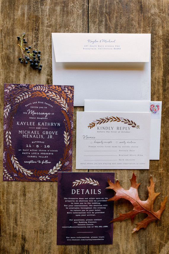 Purple wedding invites | Wedding & Party Ideas | 100 Layer Cake