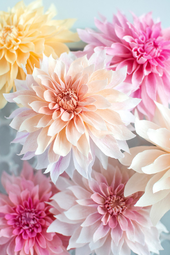 paper dahlias | Wedding & Party Ideas | 100 Layer Cake