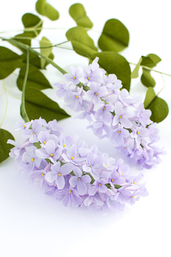 Paper lilacs on 100 Layer Cake | Wedding & Party Ideas | 100 Layer Cake