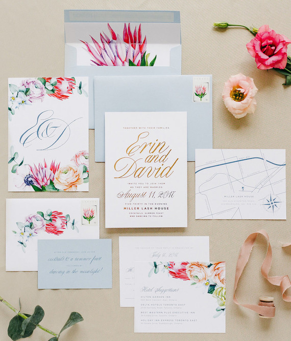 Romantic floral wedding invitations | Wedding & Party Ideas | 100 Layer ...