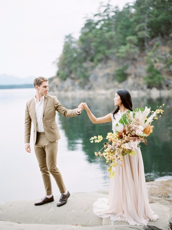 Serene modern Galiano Island wedding inspiration | Wedding & Party ...