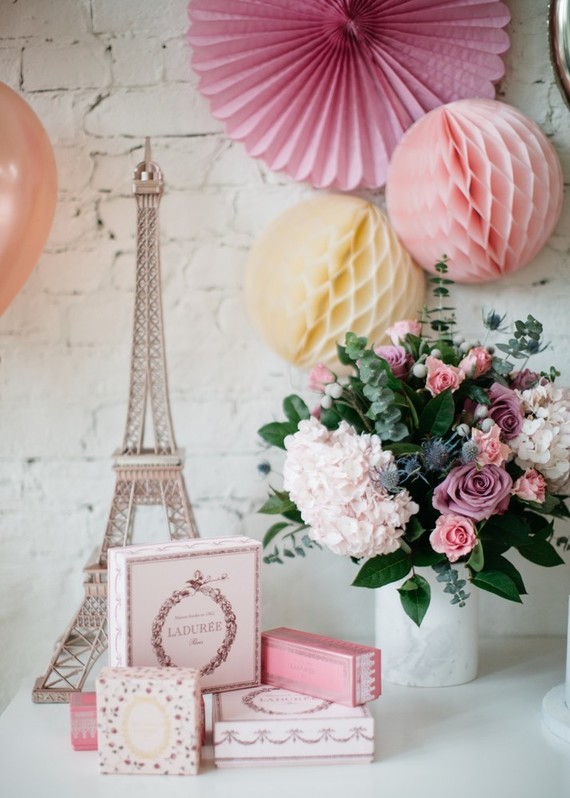 French flower market inspired 1st birthday party | Wedding & Party ...