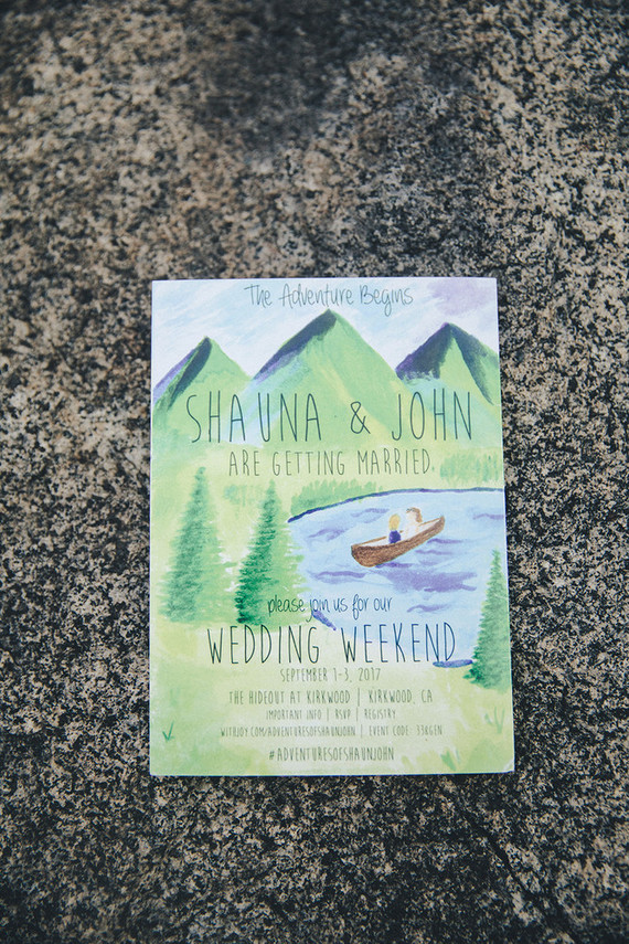 Camping wedding invitations | Wedding & Party Ideas | 100 Layer Cake