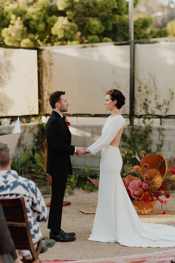 Artful hip earth-tone wedding at Office Party in LA | Wedding & Party ...
