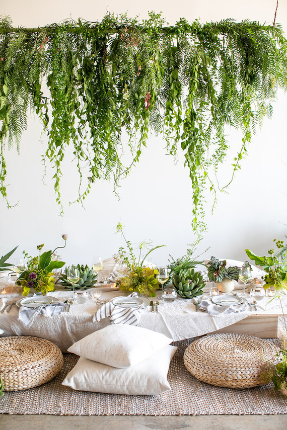 Garden inspired dinner party | Wedding & Party Ideas | 100 Layer Cake