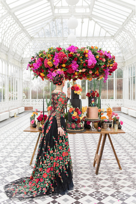 Bright colorful Frida Kahlo inspired wedding editorial | Wedding ...