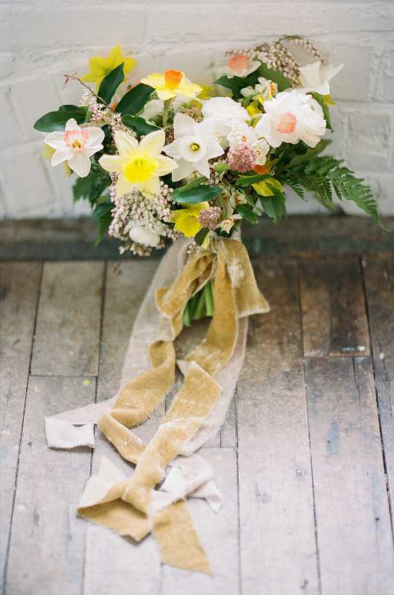 Blush + yellow wedding inspired by daffodils | Wedding & Party Ideas ...