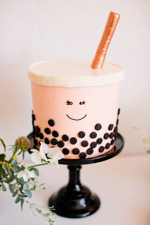 Boba tea themed baby shower | Wedding & Party Ideas | 100 Layer Cake