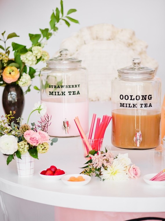 Boba tea themed baby shower | Wedding & Party Ideas | 100 Layer Cake
