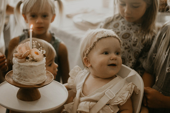 Blushy baby girl's 1st birthday from Kelli Murray | Wedding & Party ...