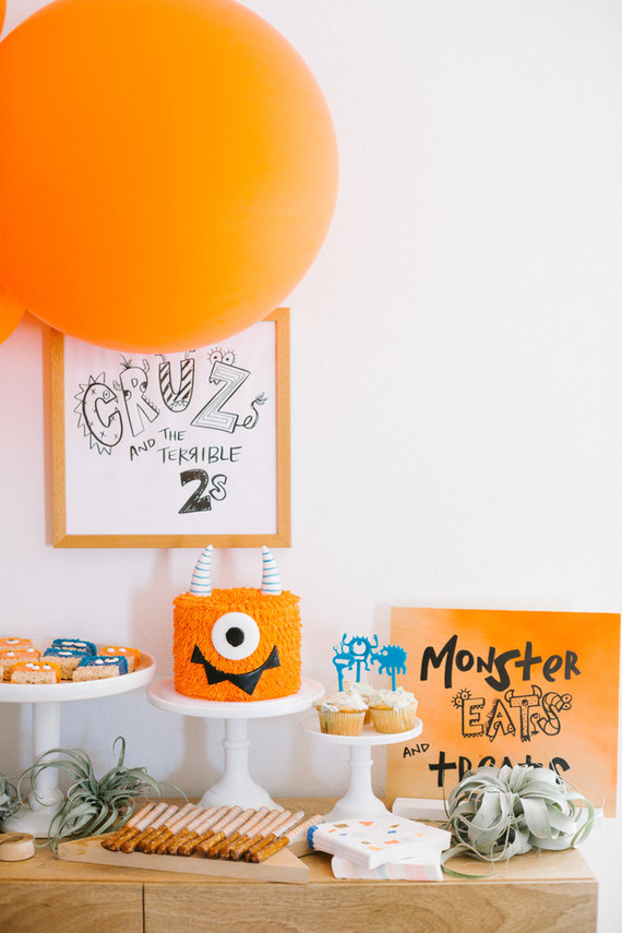 Terrible Twos monster-themed second birthday | Wedding & Party Ideas ...