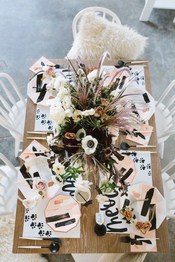 A modern kitty cat party for National Cat Day | Wedding & Party Ideas ...