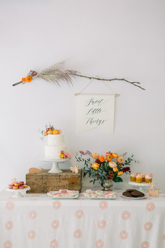 Summer to fall floral baby shower | Wedding & Party Ideas | 100 Layer Cake