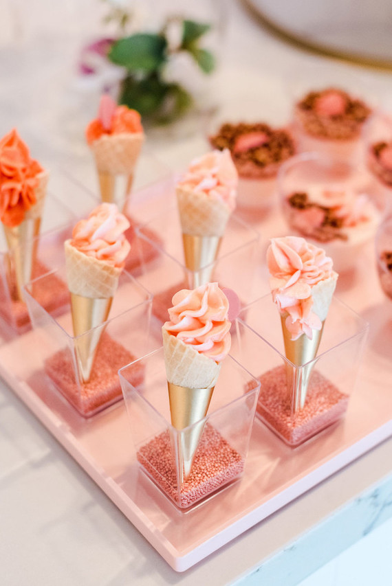 Coral and peach Galentine's party at Festoon LA | Wedding & Party Ideas ...