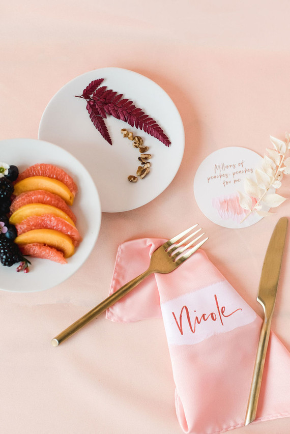 Coral and peach Galentine's party at Festoon LA | Wedding & Party Ideas ...