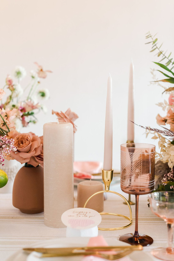 Coral and peach Galentine's party at Festoon LA | Wedding & Party Ideas ...