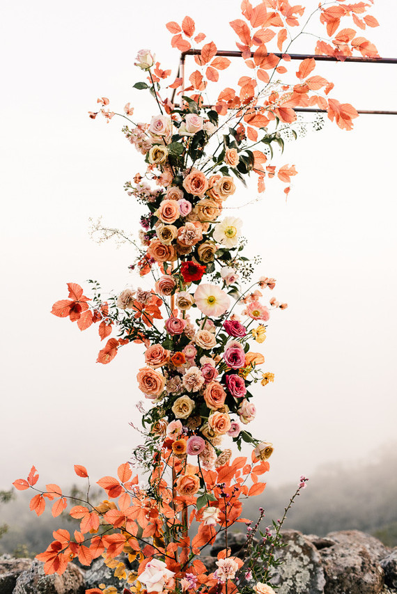 Colorful spring floral wedding in Southern California at Oakridge ...
