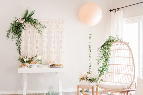 Botanical themed girl's baby shower | Wedding & Party Ideas | 100 Layer ...
