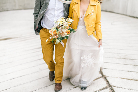 Mustard yellow jacket for the bride | Wedding & Party Ideas | 100 Layer ...