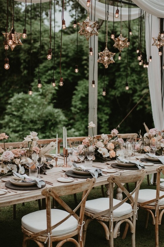 Bohemian wedding tablescape | Wedding & Party Ideas | 100 Layer Cake