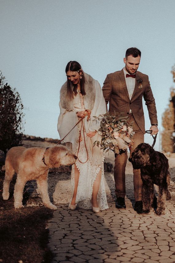 Wedding portraits with dogs | Wedding & Party Ideas | 100 Layer Cake
