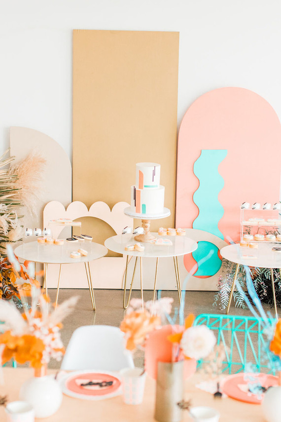 Colorful cake table for girls birthday party | Wedding & Party Ideas ...